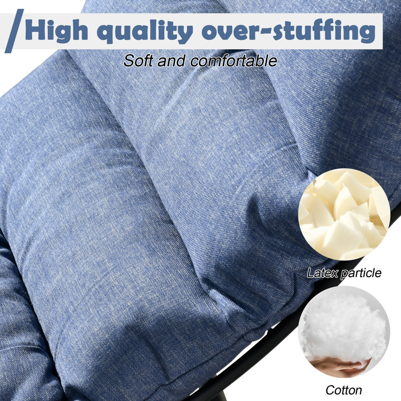 Hokku Designs Brochan Metal Outdoor Rocker Chair & Reviews | Wayfair